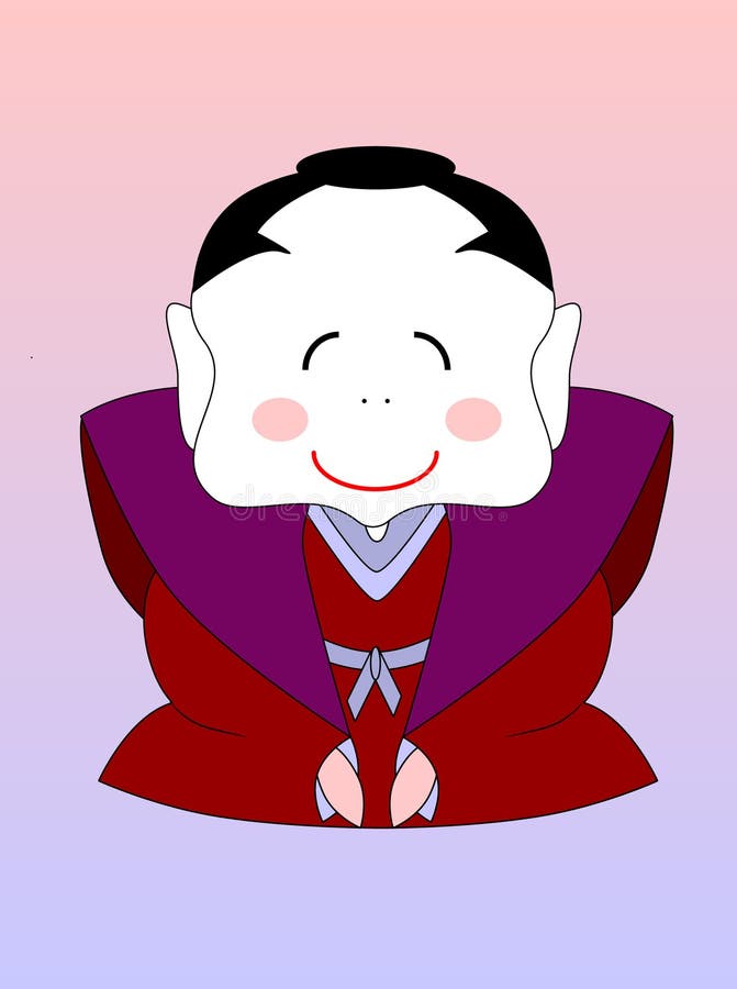 Japanese cartoon samurai stock vector. Illustration of tradition - 16468577