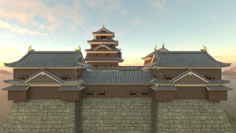 Japanese castle stock image. Image of heritage, landscape - 89783157