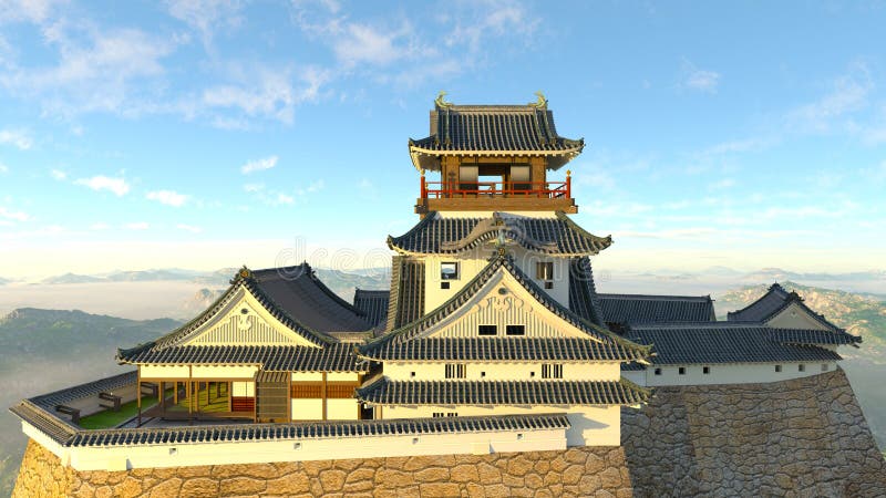 Japanese castle stock image. Image of cultural, building - 90074819
