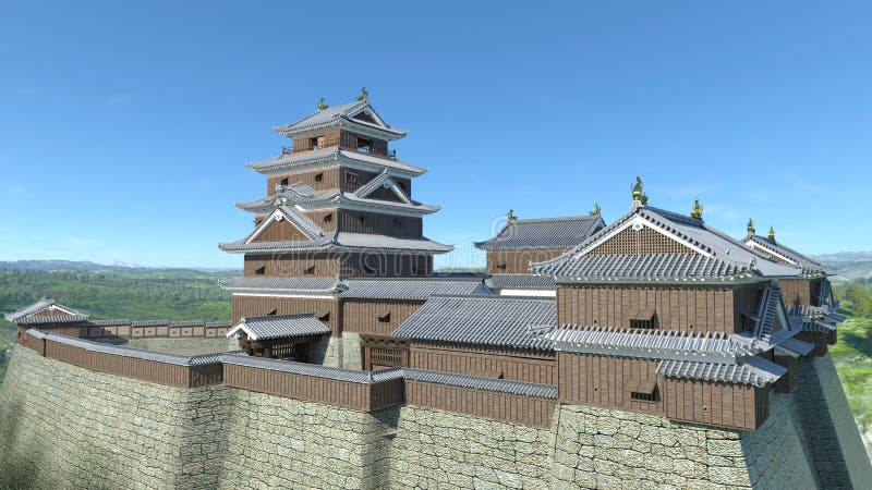 Japanese castle stock image. Image of assets, building - 90330523