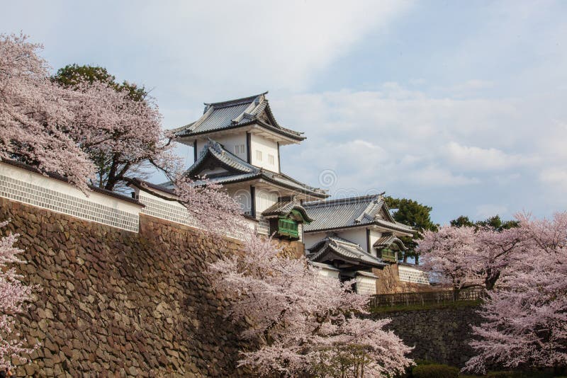 Japanese castle stock photo. Image of castle, plants - 69488666