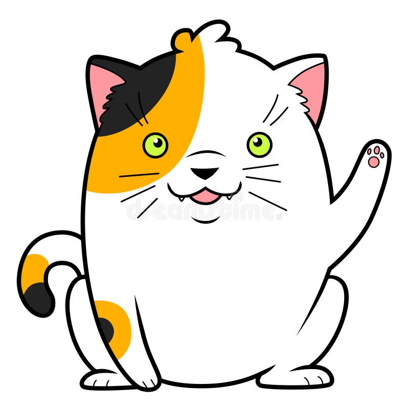 Japanese cat of luck stock vector. Illustration of isolated - 51486491