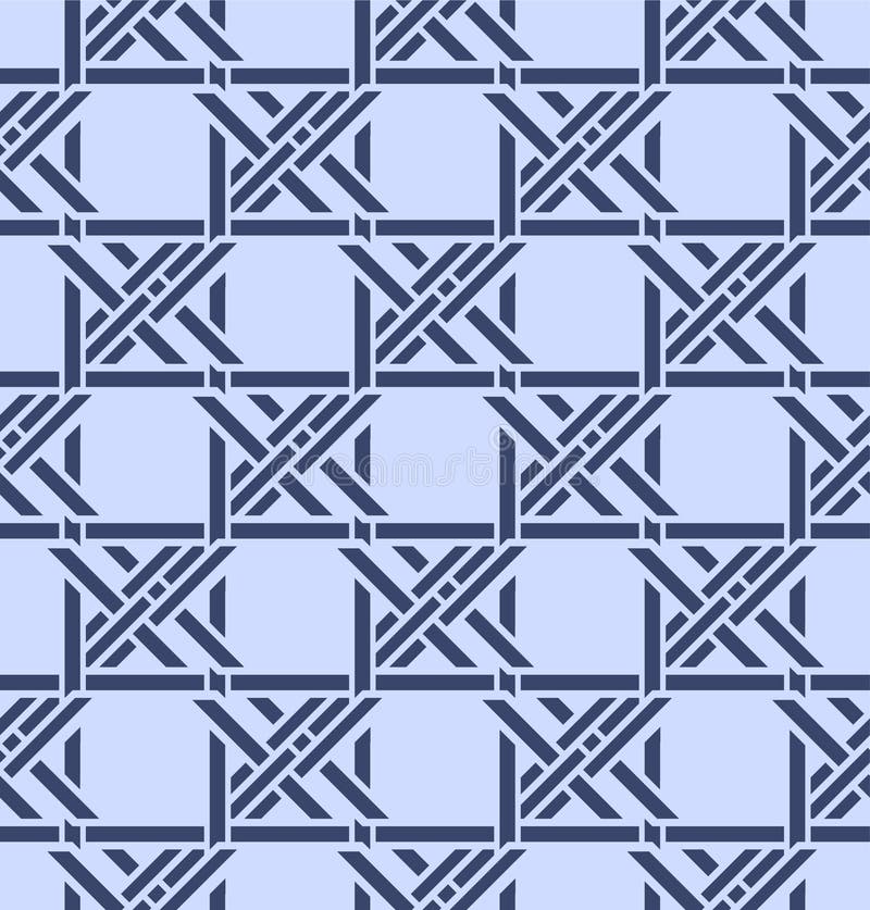 Japanese Checkered Weave Vector Seamless Pattern Stock Vector ...