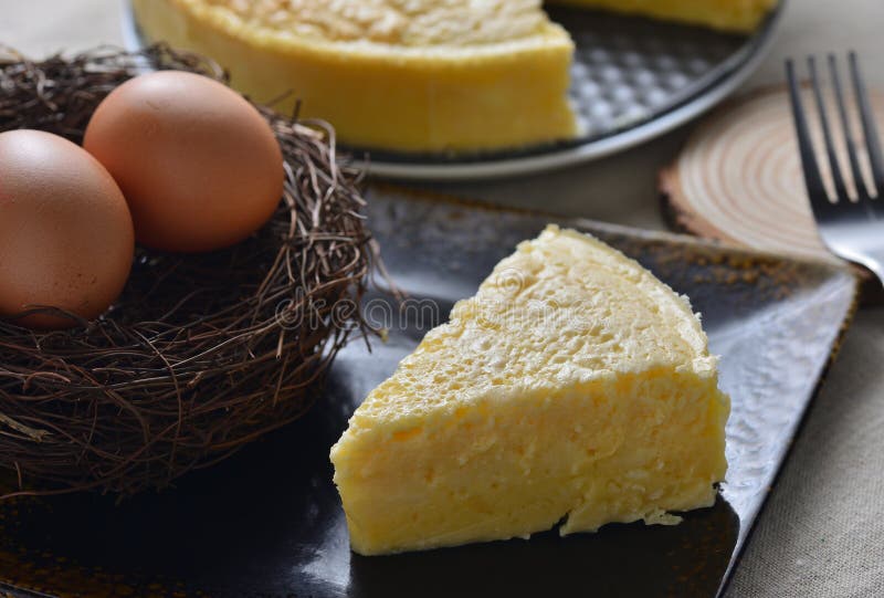 Japanese Cheese cake stock image. Image of white, plate - 102800661