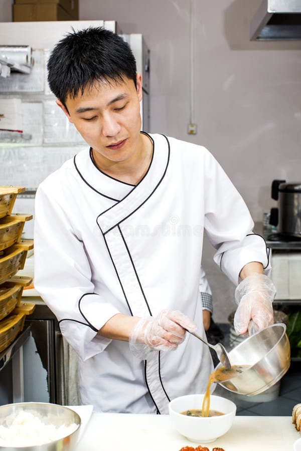 Japanese chef stock photo. Image of decorating, lunch - 31566528