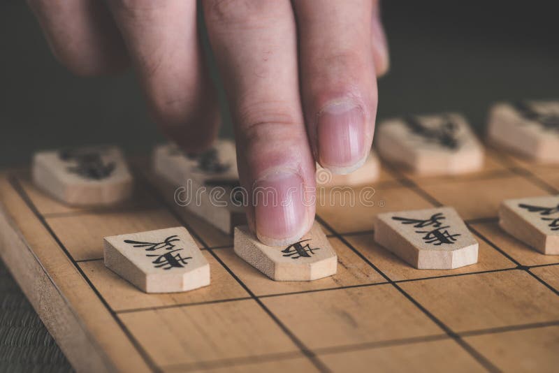 Japanese Chess Strategy Board Games in Japan Stock Image - Image of ...