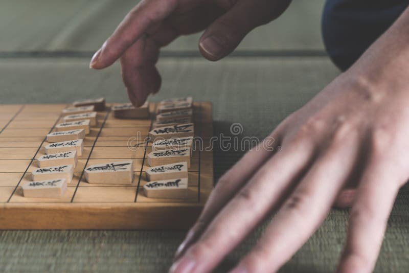 Japanese Chess Strategy Board Games in Japan Stock Image - Image of ...