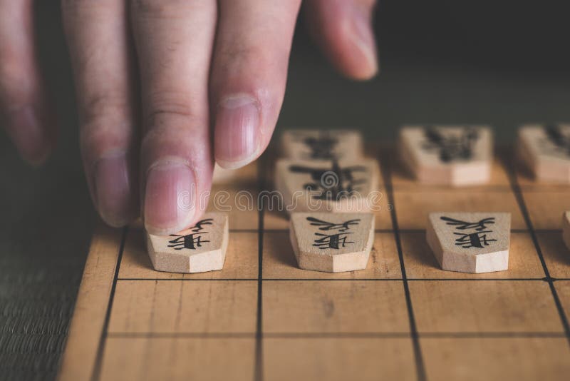 Japanese Chess Strategy Board Games in Japan Stock Image - Image of ...