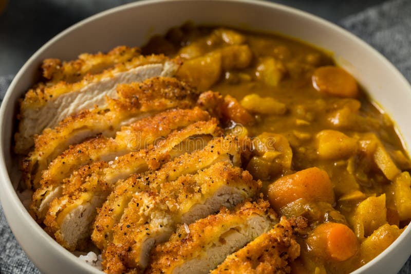 Japanese Chicken Katsu Curry Stew Stock Photo - Image of chicken, sauce ...