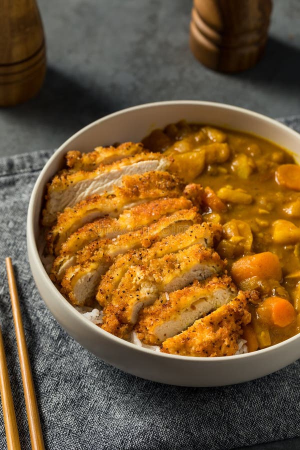 Japanese Chicken Katsu Curry Stew Stock Photo - Image of tasty ...
