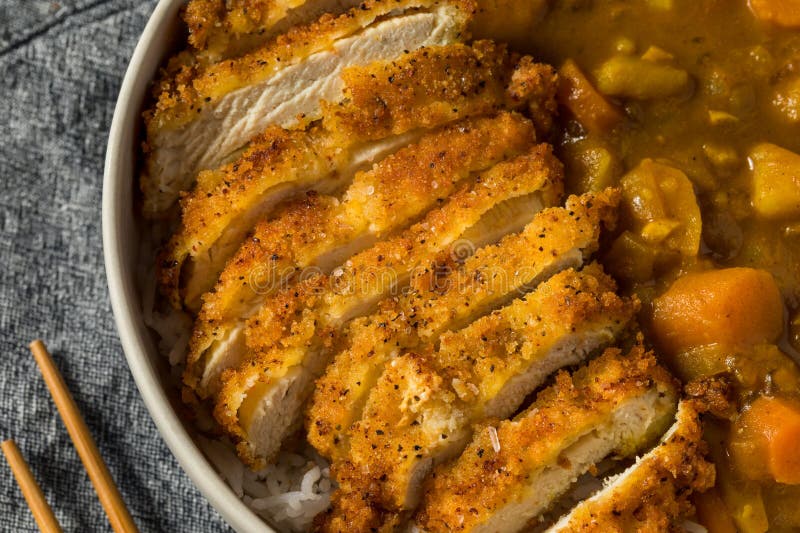 Japanese Chicken Katsu Curry Stew Stock Image - Image of asia, stew ...