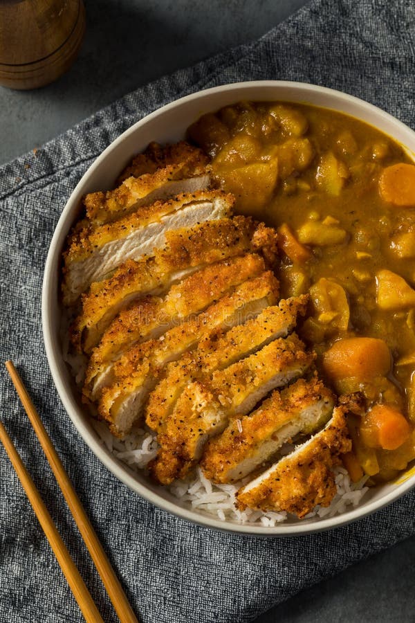 Japanese Chicken Katsu Curry Stew Stock Photo - Image of sauce, plate ...