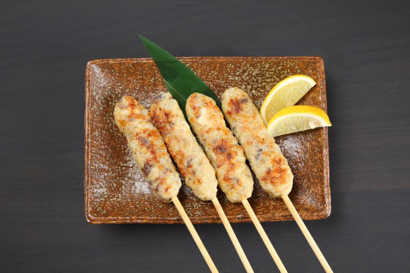 Japanese Chicken Meatloaf on a Dining Table Stock Image - Image of ...