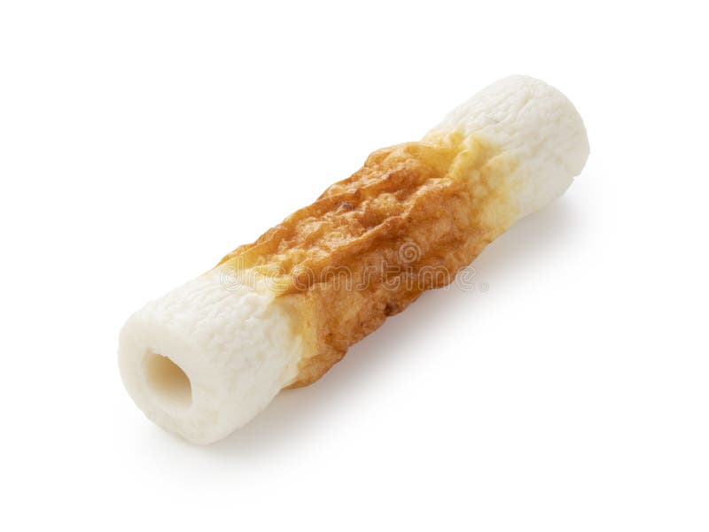 Japanese Chikuwa Placed on a White Background Stock Image - Image of ...