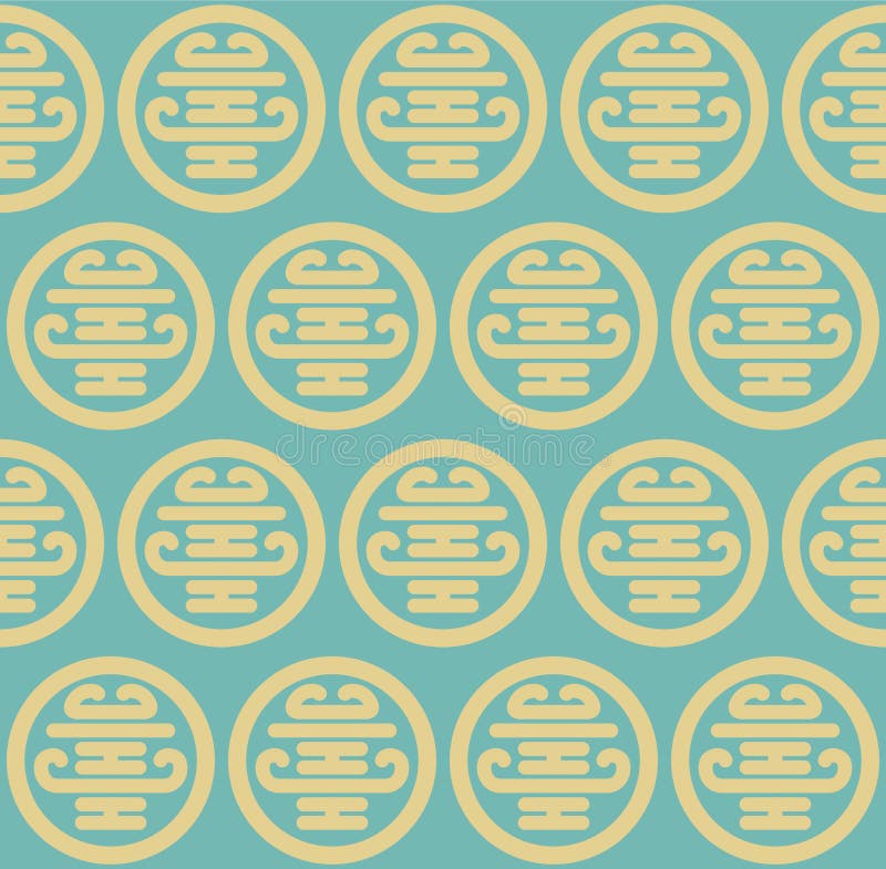 Japanese Circle Crest Motif Vector Seamless Pattern Stock Vector ...