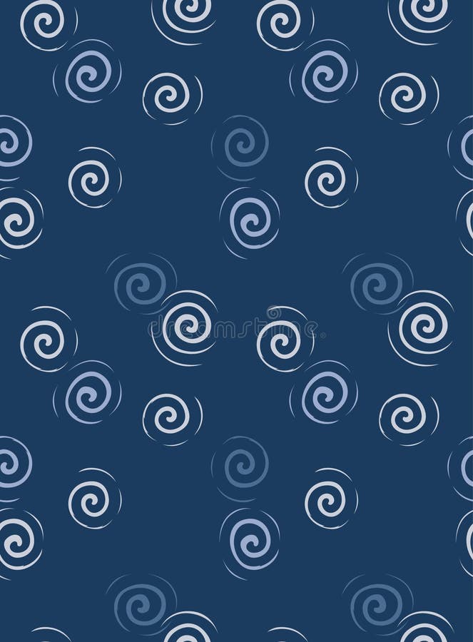 Japanese Circle Swirl Vector Seamless Pattern Stock Vector ...