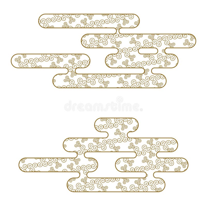 Japanese Clouds. Chinese Clouds. Design Elements for Creating Patterns ...