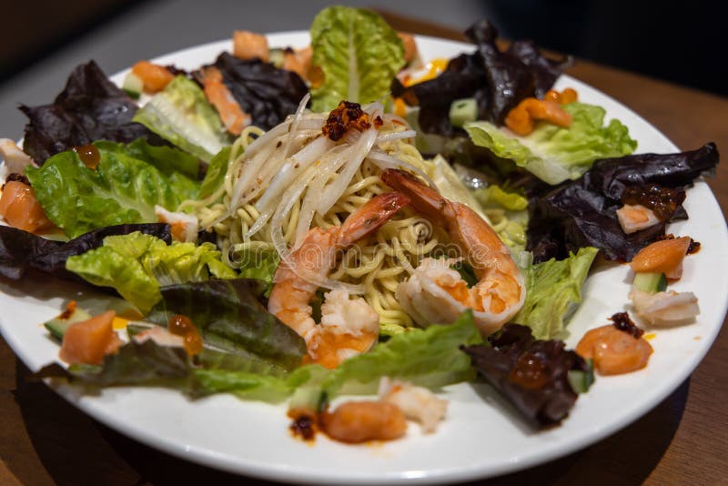 Japanese Cold Ramen Hiyashi Chuka Stock Image - Image of ramen, summer ...