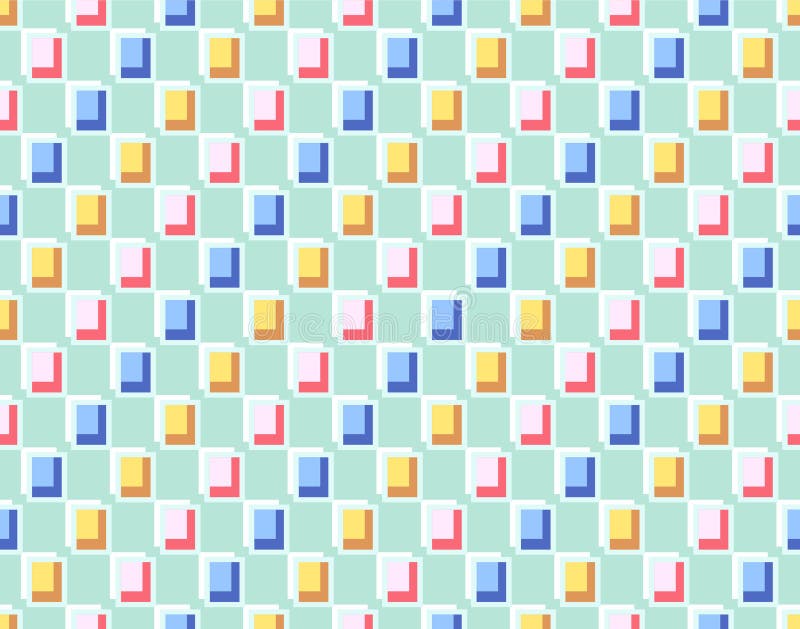 Checkered Rectangle Pattern Stock Vector - Illustration of modern ...