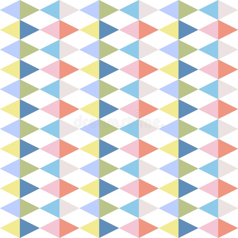 Japanese Colorful Triangle Diamond Vector Seamless Pattern Stock Vector ...