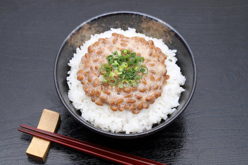 Cooked Rice Bowl Natto Stock Photos - Free & Royalty-Free Stock Photos ...