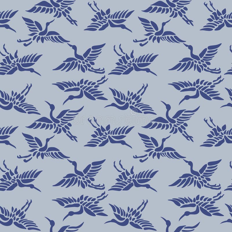 The Heron is Flying Vector Illustration Black Silhouette Stock Vector ...