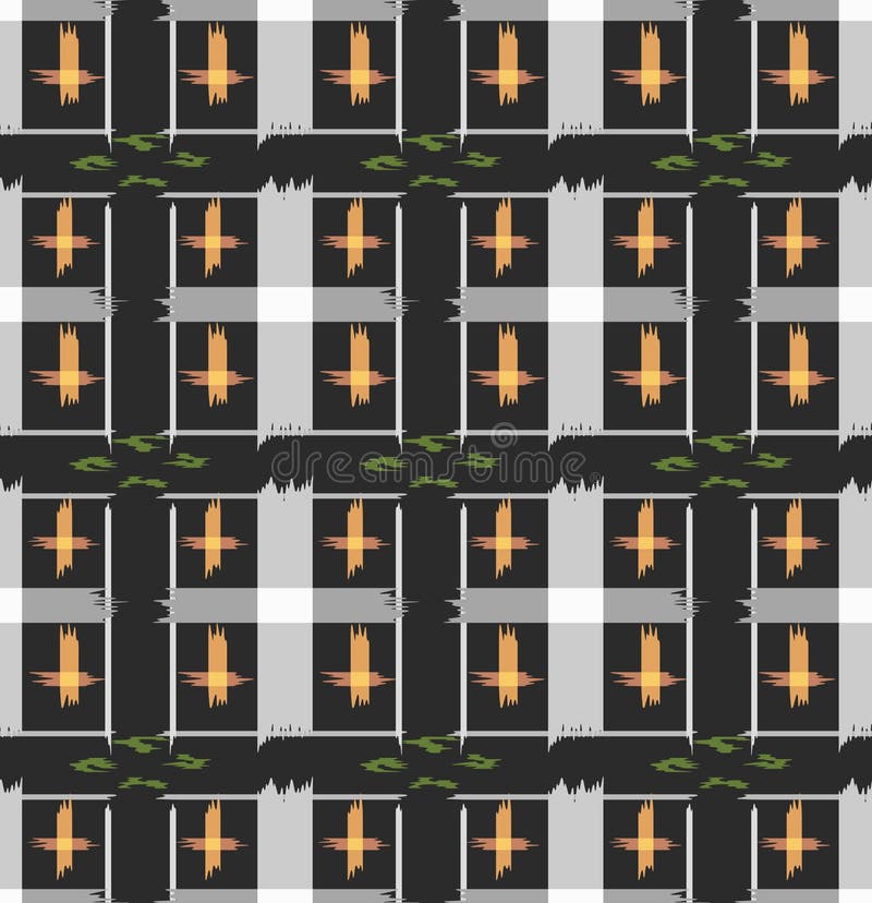 Japanese Cross Fabric Vector Seamless Pattern Stock Vector ...