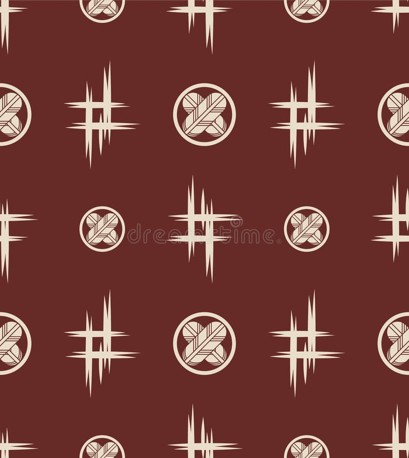 Japanese cross pattern stock vector. Illustration of asian - 102186954