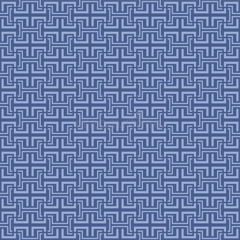 Japanese Cross Shape Mesh Vector Seamless Pattern Stock Vector ...