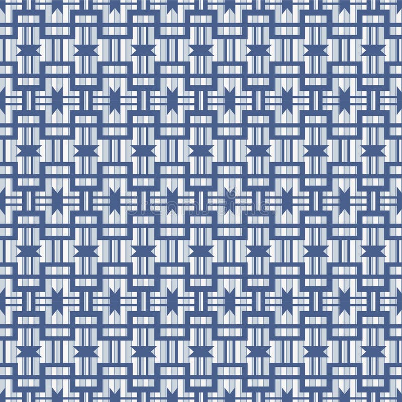 Japanese Cross Shape Motif Vector Seamless Pattern Stock Vector ...