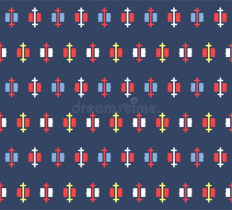 Japanese Cross Shape Motif Vector Seamless Pattern Stock Vector ...