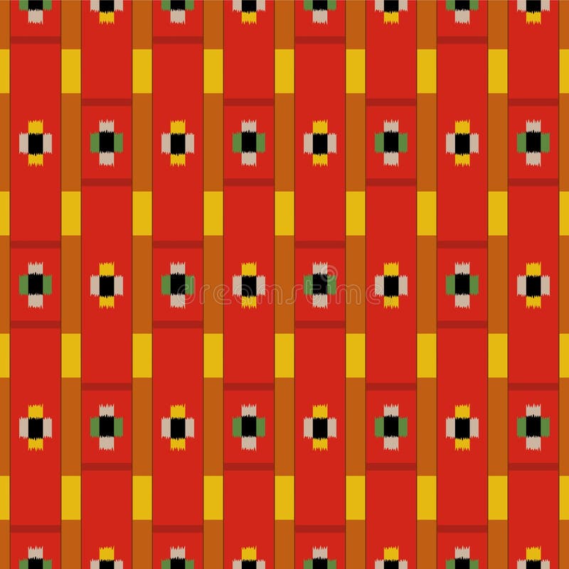 Japanese Cross Shape Plaid Vector Seamless Pattern Stock Illustration ...