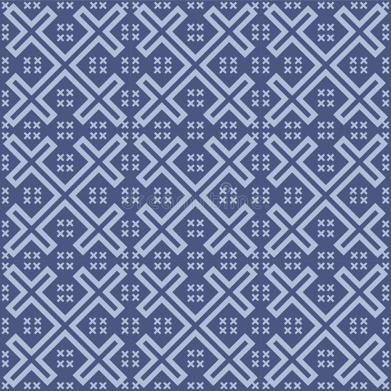 Japanese Cross Shape Tile Vector Seamless Pattern Stock Vector ...