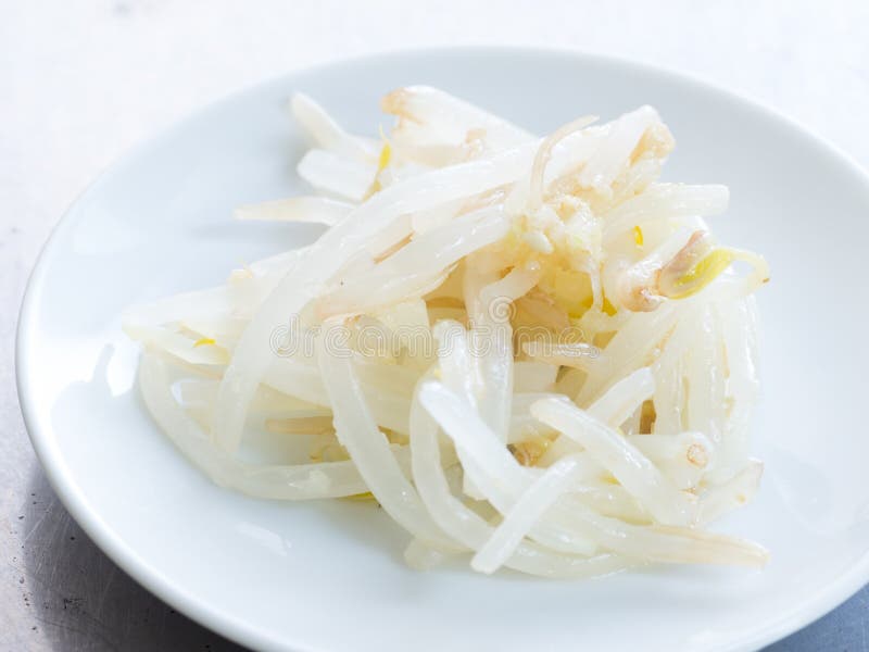 Japanese Cuisine, Bean Sprouts Salad Stock Image - Image of sprouts ...