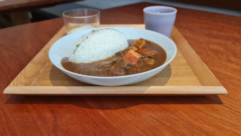 Japanese Cuisine Beef Curry Rice Stock Image - Image of beef, japanese ...