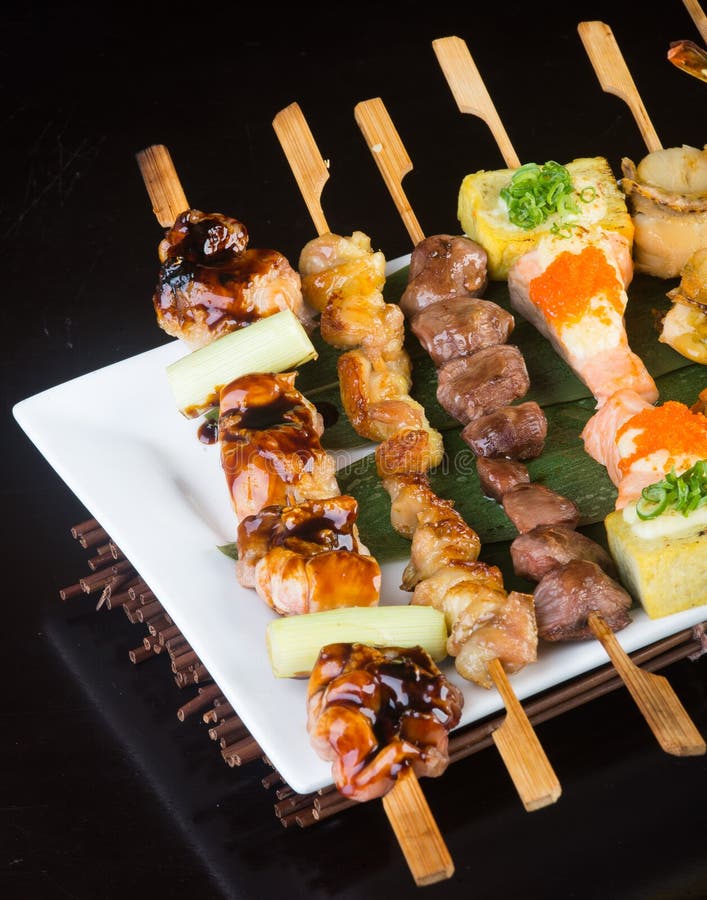 Mix grill on stick stock photo. Image of special, bacon - 21917636