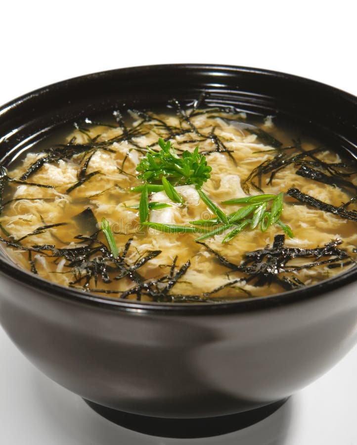 Japanese Cuisine - Miso Soup Stock Image - Image of heat, enjoyment ...