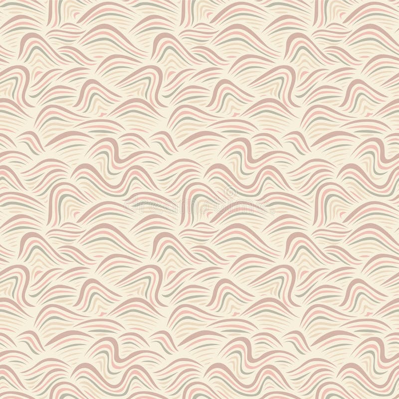 Japanese Curl Line Wave Vector Seamless Pattern Stock Vector ...