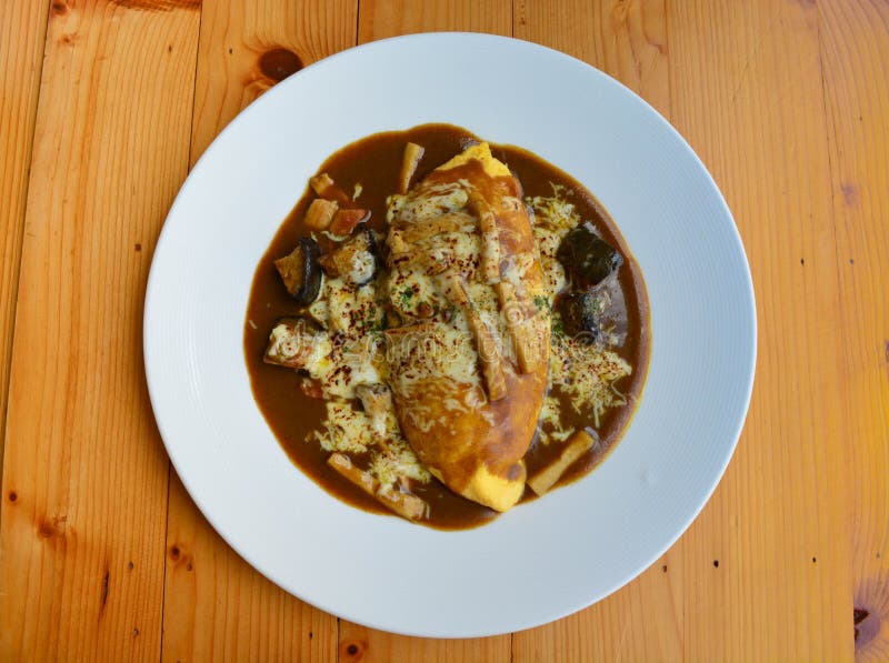 Japanese curry rice stock photo. Image of cheese, sauce - 36402278