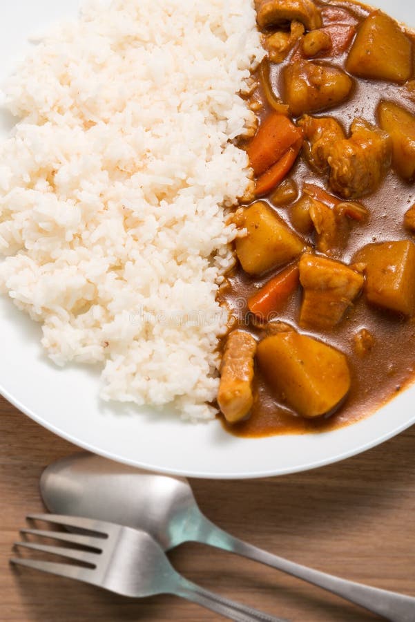 Japanese Curry Rice, Pork Curry, Home Cooking Stock Photo - Image of ...