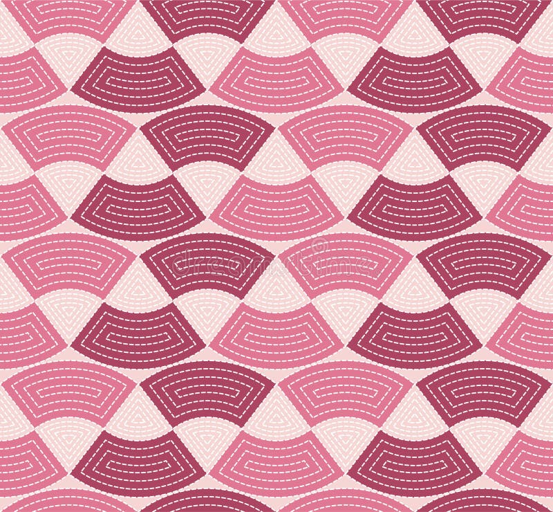 Line Curve Fan Seamless Pattern Stock Illustrations – 999 Line Curve ...