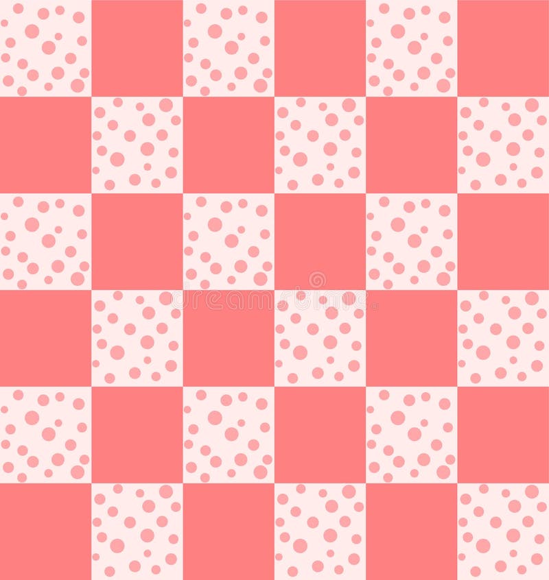 Cute Checkered Seamless Pattern with Flowers and Butterflies. Vector ...