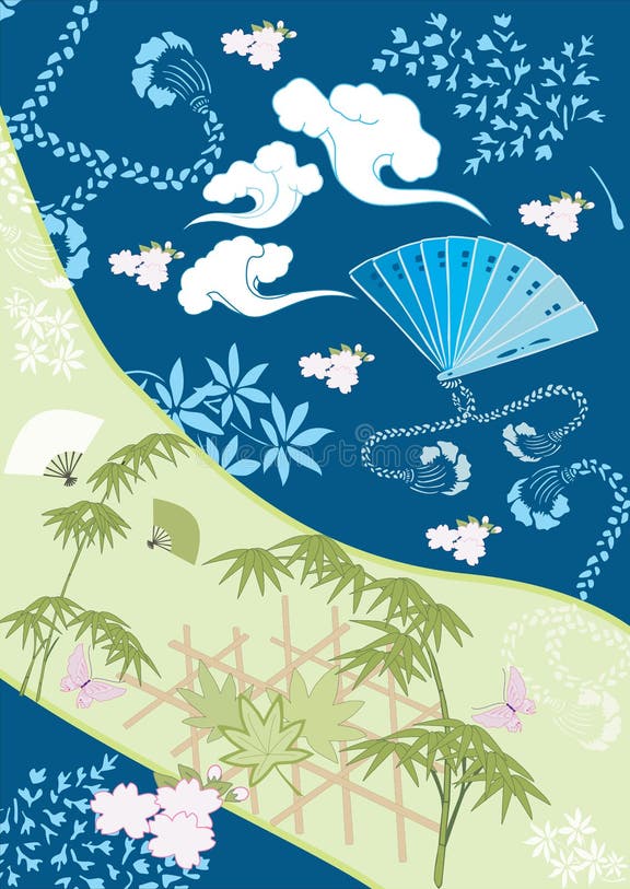 Japanese Flower Elements Stock Illustrations – 7,856 Japanese Flower ...