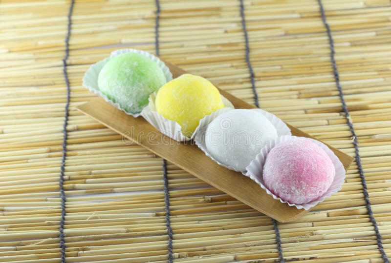 Japanese Desserts Made of Sticky Rice. Stock Image - Image of cuisine ...