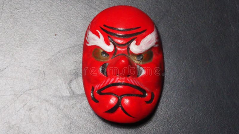 Japanese Devil& X27;s Face in Old Times Stock Image - Image of japanese ...
