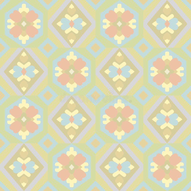 Japanese Diagonal Square Flower Pattern Stock Vector - Illustration of ...