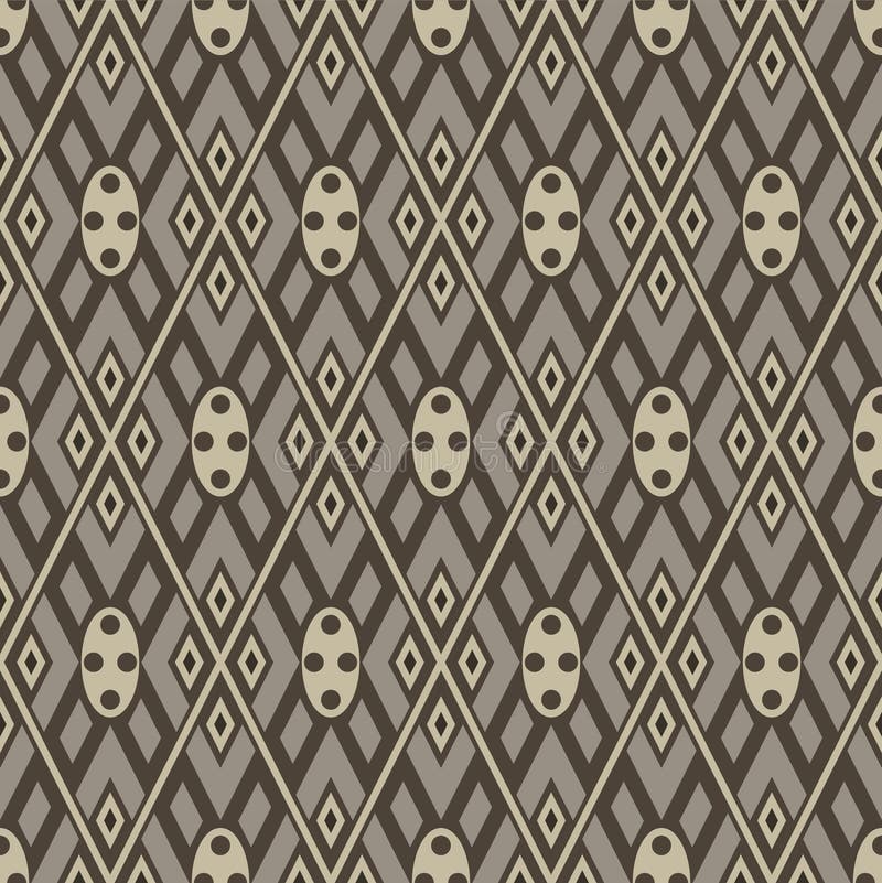 Japanese Diamond Ellipse Vector Seamless Pattern Stock Vector ...