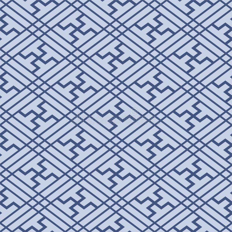 Japanese Diamond Line Vector Seamless Pattern Stock Vector ...