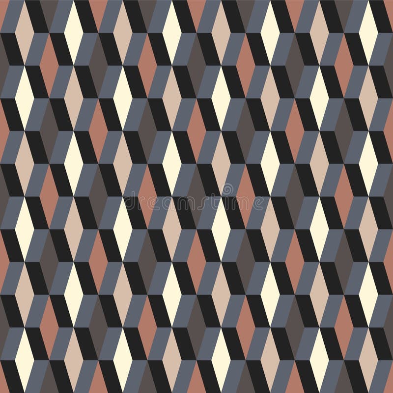 Japanese Diamond Mosaic Vector Seamless Pattern Stock Vector ...