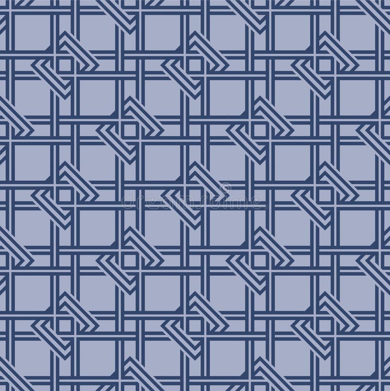 Japanese Diamond Weave Plaid Vector Seamless Pattern Stock Illustration ...